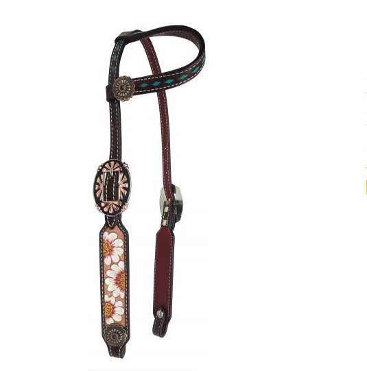 Hand Painted White Sunflower 1-Ear Headstall – Jopps Tack