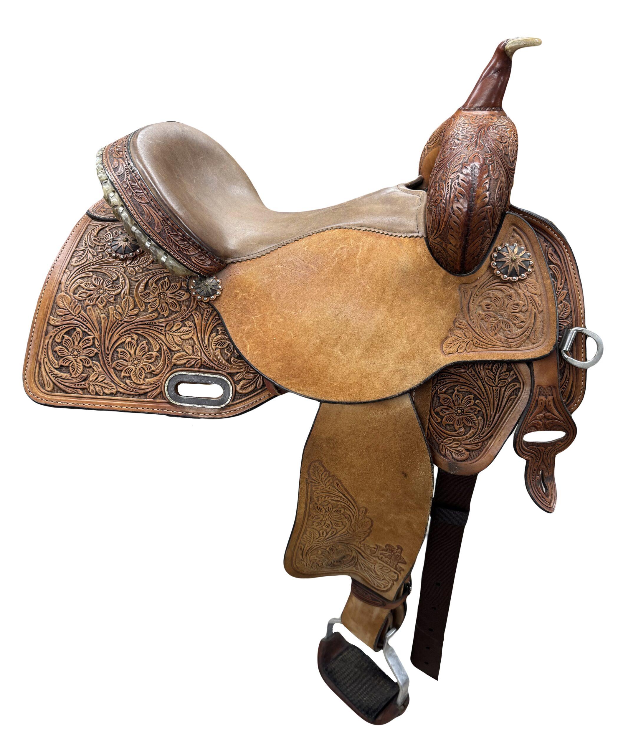 Used 15” Circle Y Ty Mitchell Ultimate Renegade Barrel Saddle – Jopps Tack
