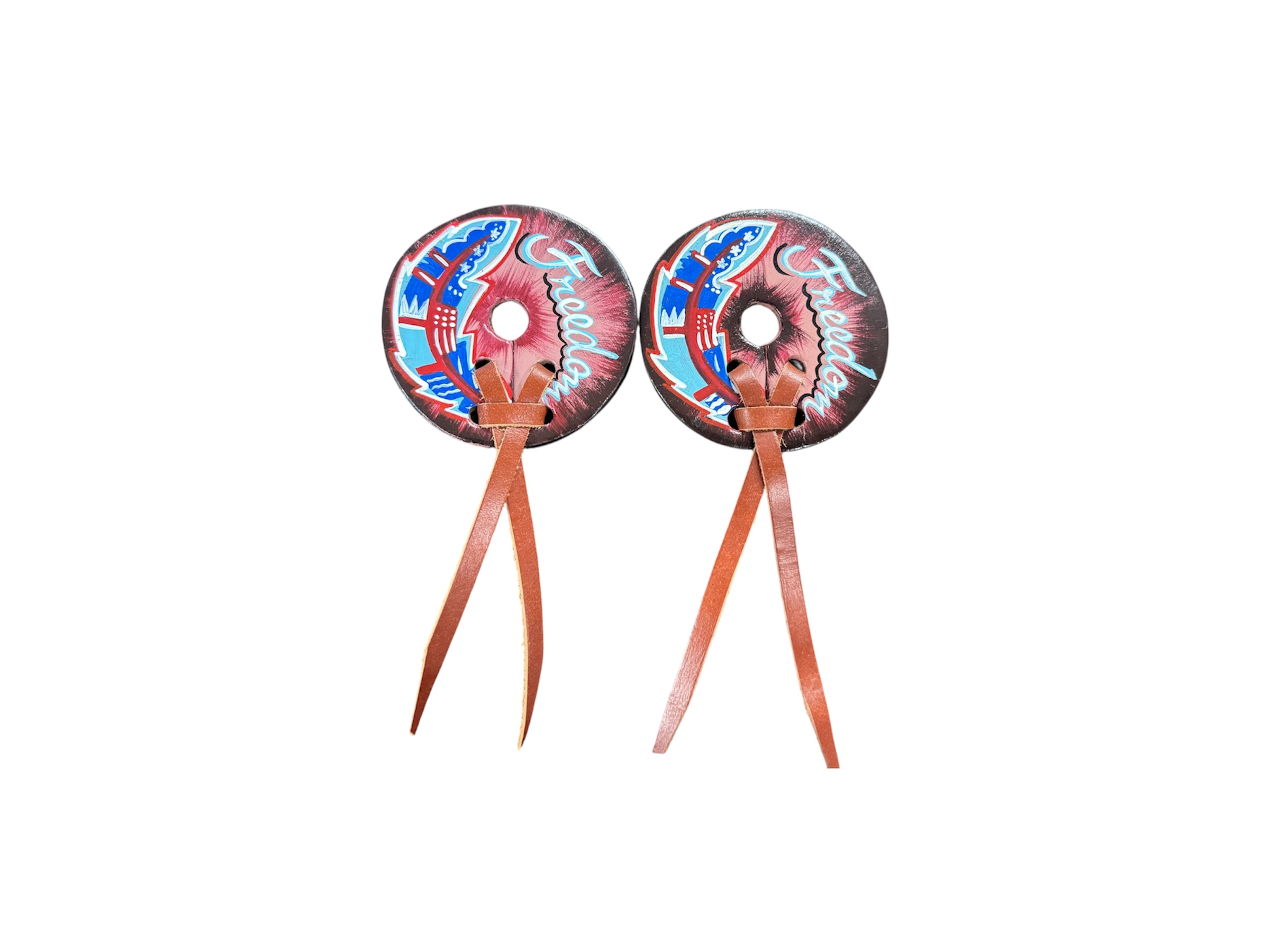 Hand Painted Freedom Feather Bit Guards – Jopps Tack