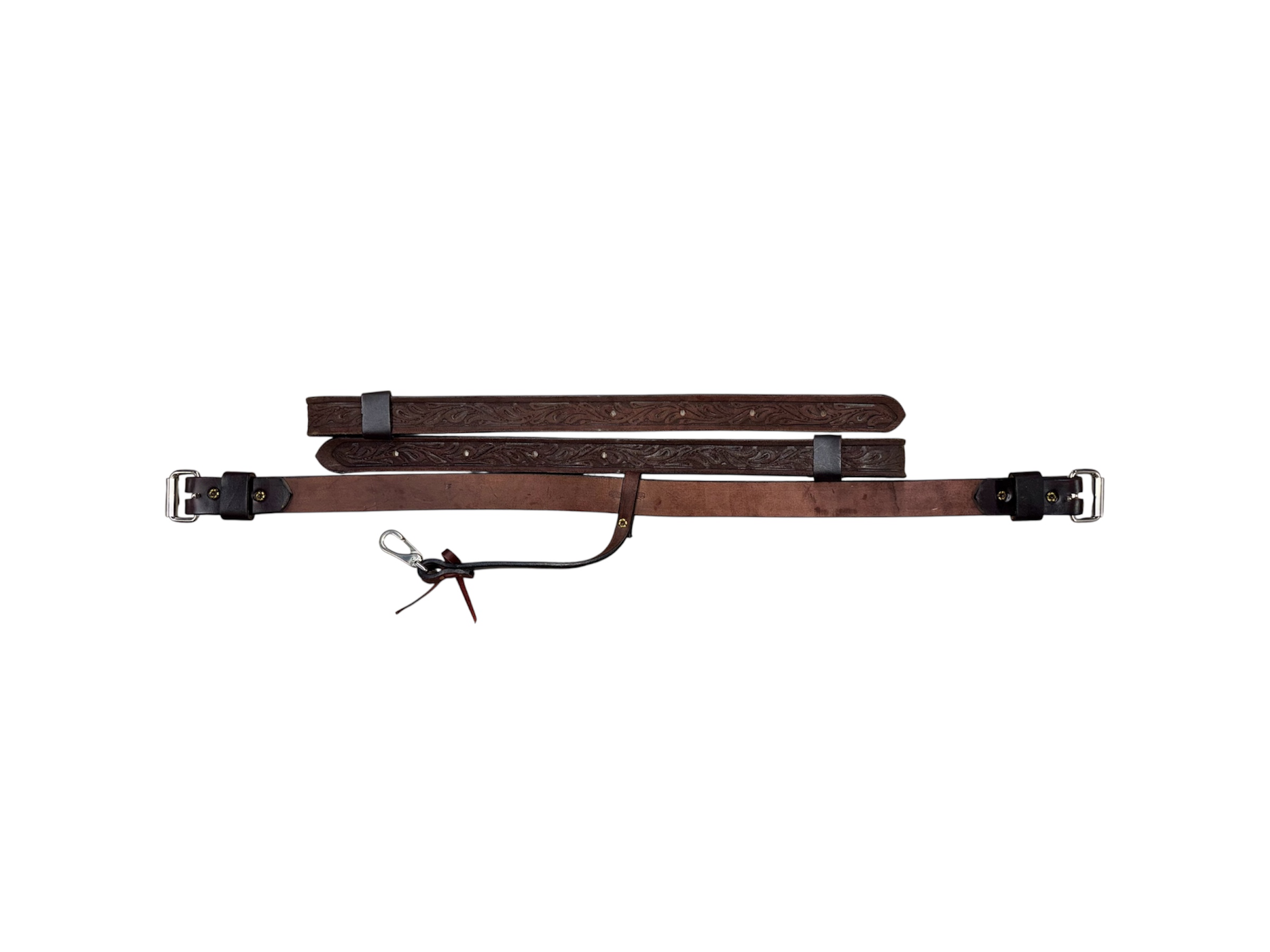 Circle Y Chocolate Roughout Floral Flank Cinch – Jopps Tack