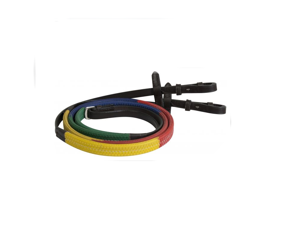 Multi-Colored English Training Reins – Jopps Tack