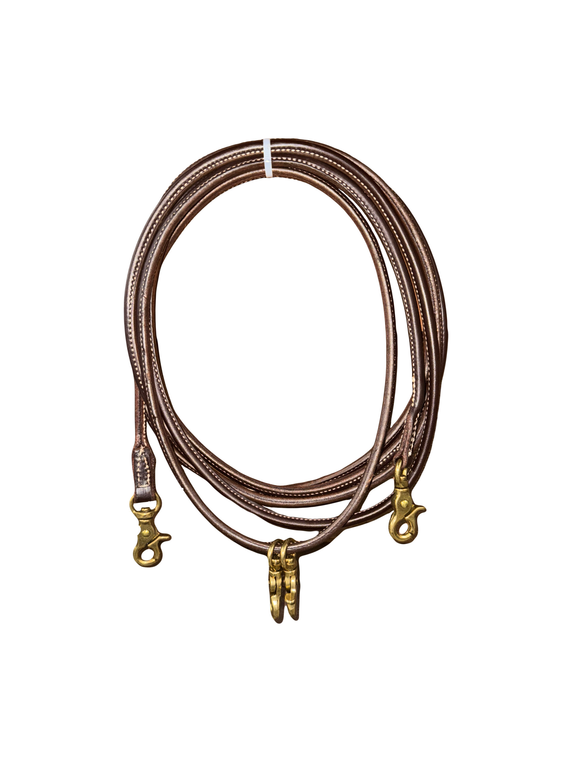 Heavy Oiled Harness Leather Rolled & Sewn Draw Reins – Jopps Tack