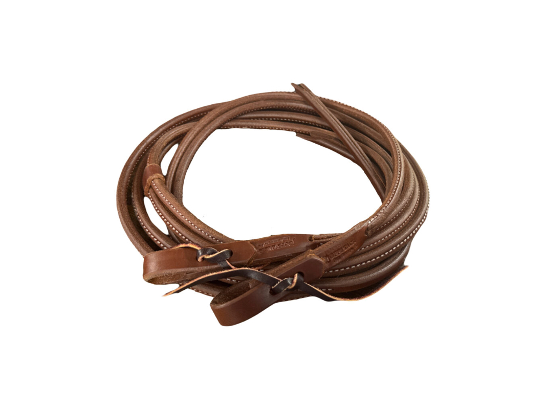 Rolled & Stitched Heavy Oiled Leather Split Reins – Jopps Tack