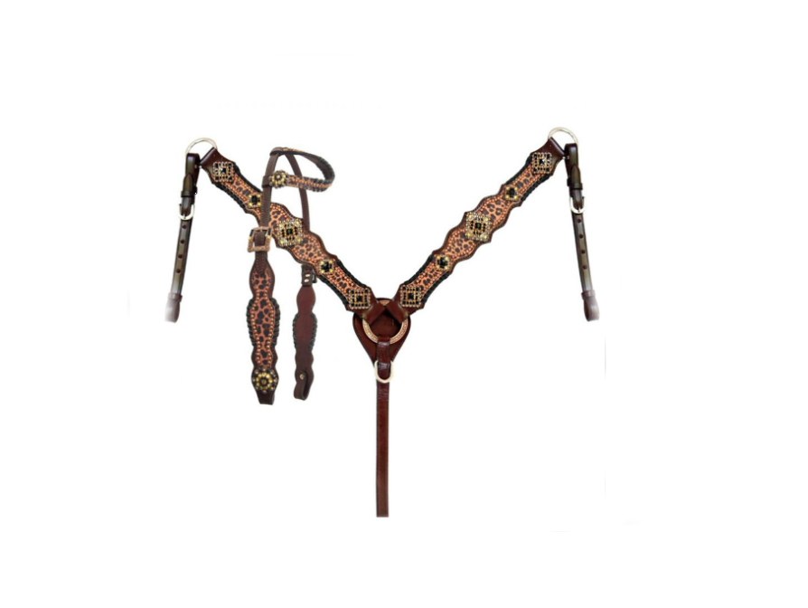 Cheetah Print Headstall & Breastcollar Set – Jopps Tack