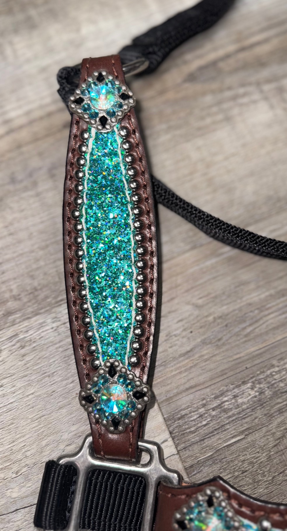 Rockn’ Wilsons Turquoise Glitter Halter – Jopps Tack