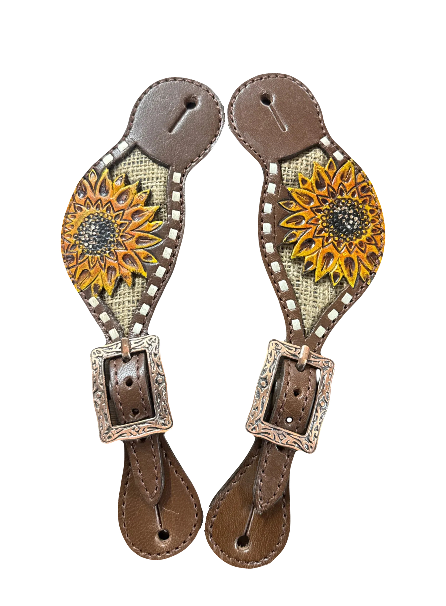 Sunflower & Buckstitch Ladies Spur Straps – Jopps Tack